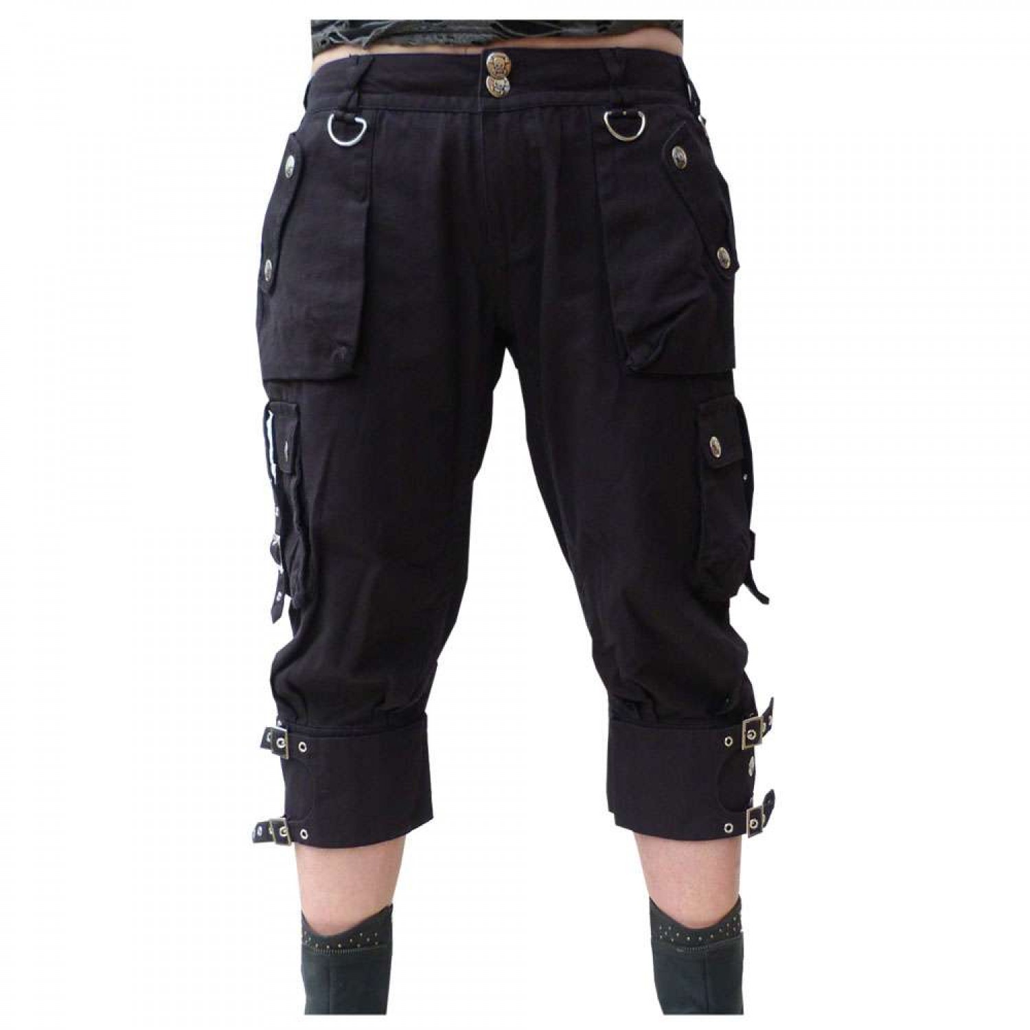 Unisex Gothic Black Short