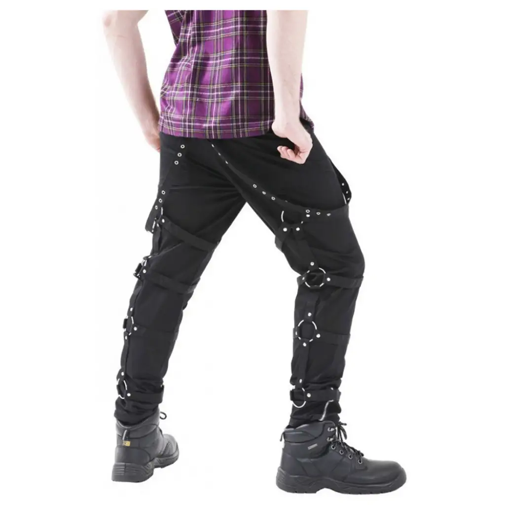 Harness Straps Punk Pants | Men's Gothic Trousers