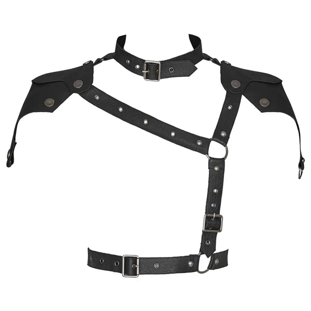 Azrael Men Shoulder Armour Harness Gothic Clothing