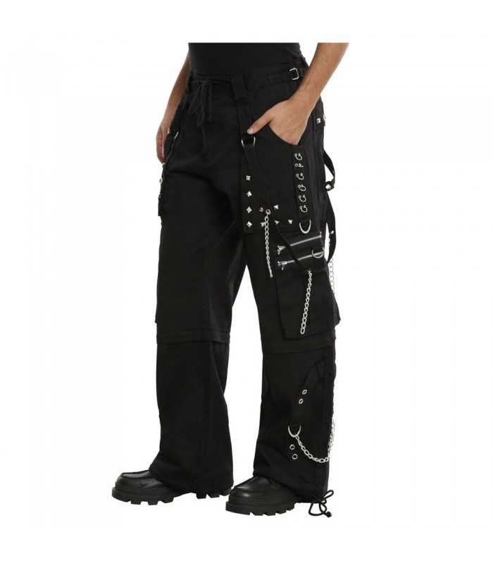 Studded Bondage Baggy Pant Gothic Chains Buckle Straps Trousers
