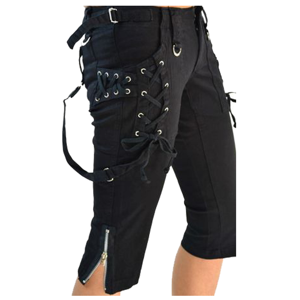 Men Black Gothic Shorts | Men Gothic Shorts