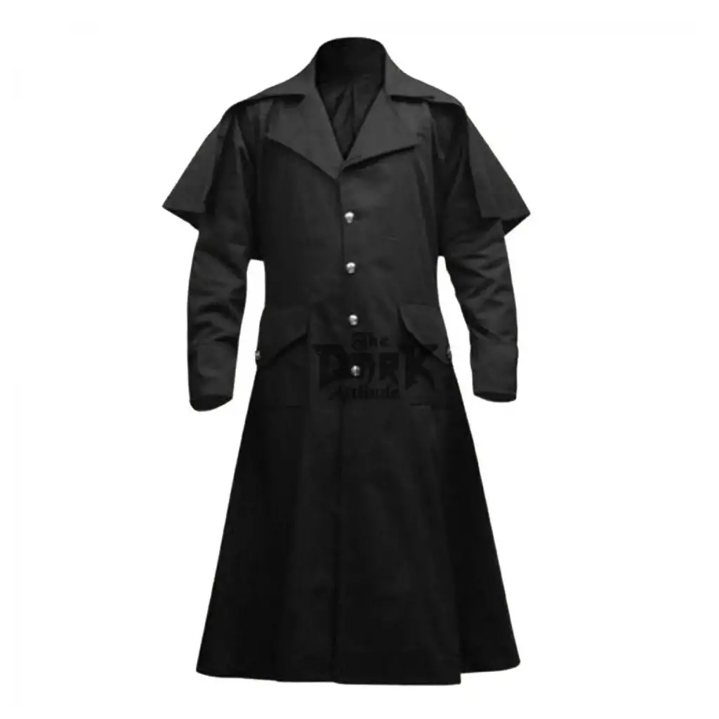 Highwayman Long Duster Coat | Men's Vampire Gothic Style