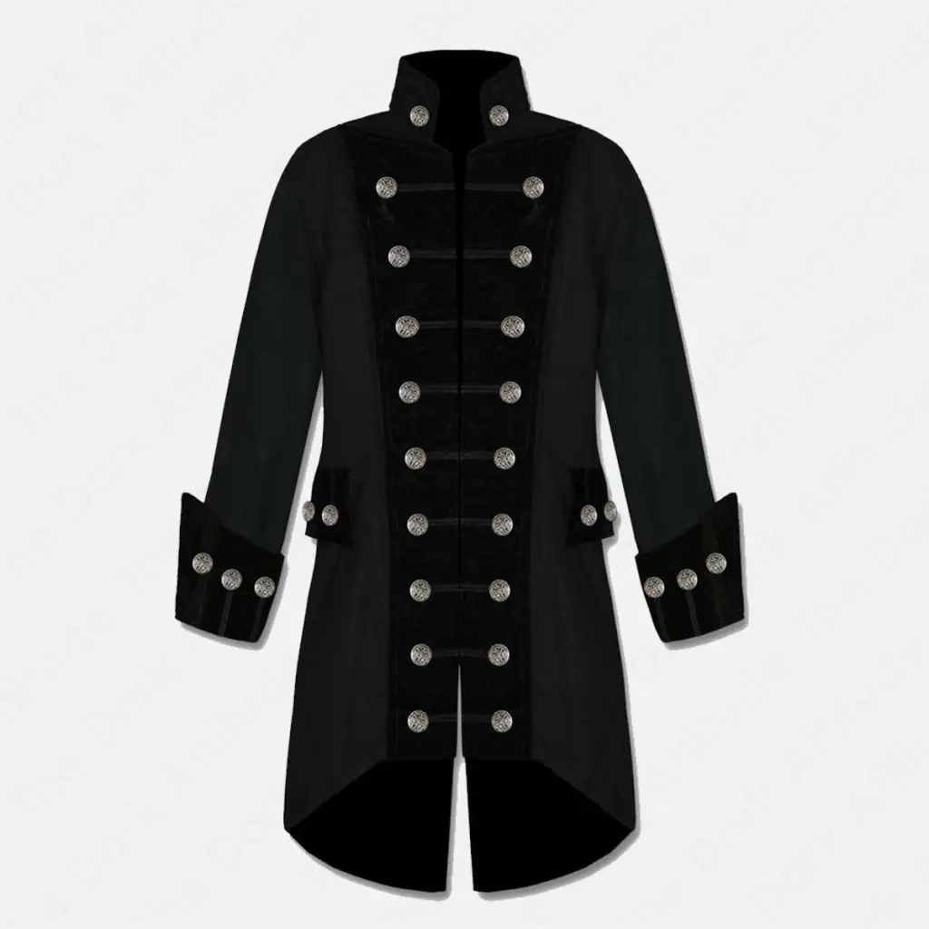 Men's Gothic Steampunk Velvet Frock Coat