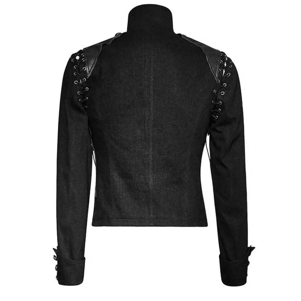 Men’s Steampunk Military Jacket – Punk Rock Style