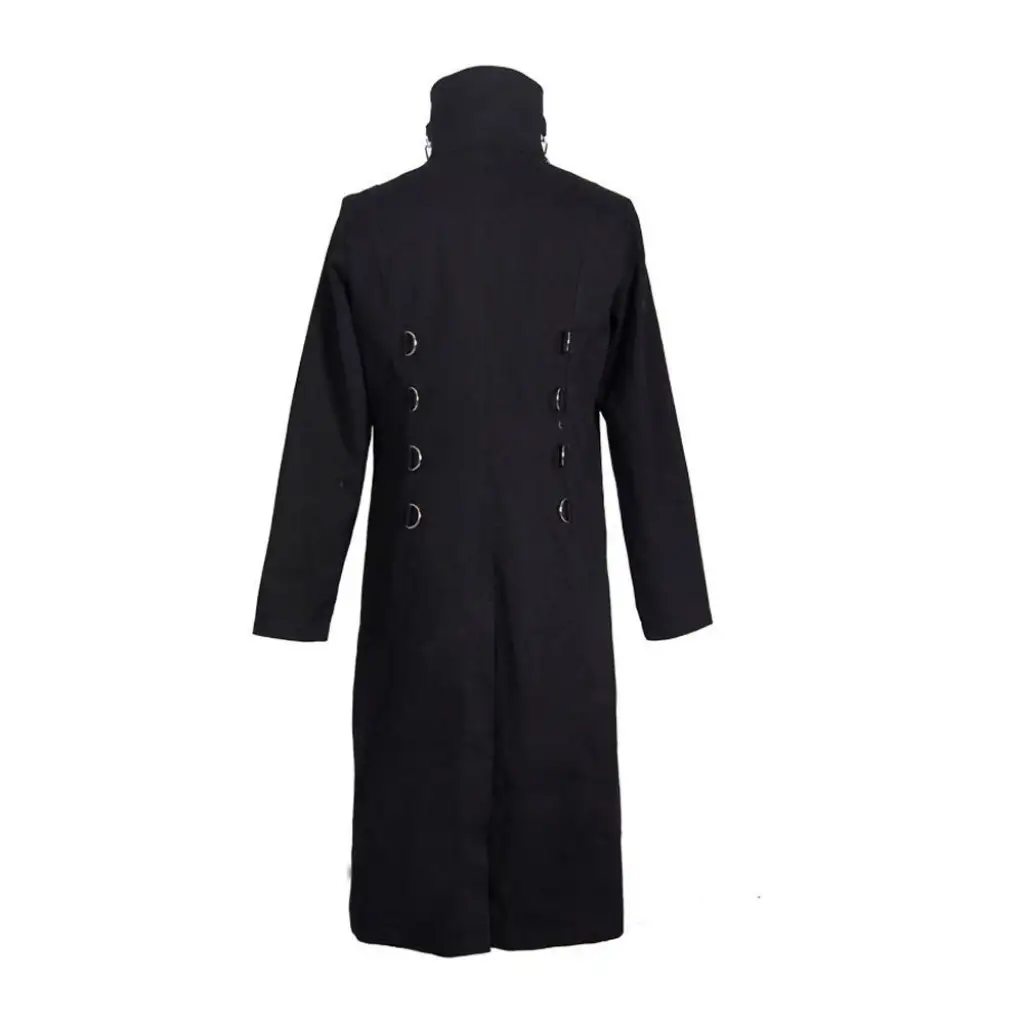 Men Punk Rock Windbreaker Coat | Stand Collar Gothic Coat