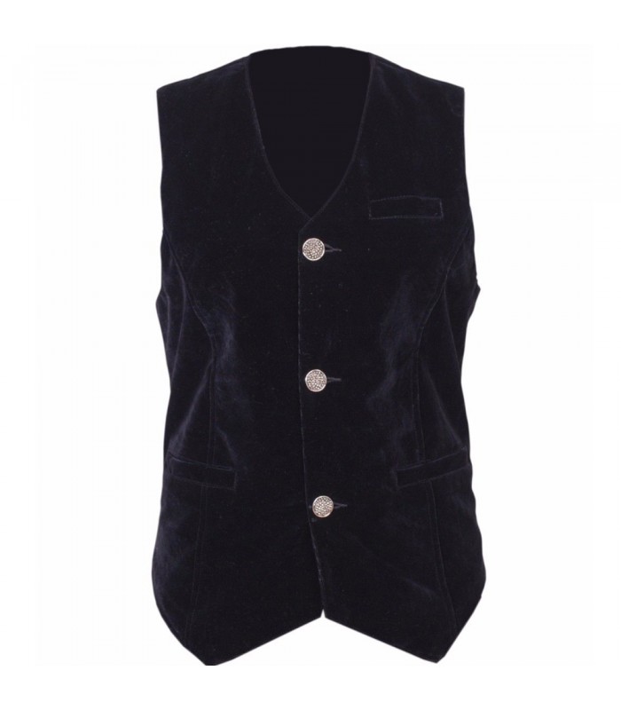 Men Steampunk Wool Vest - Best Black Victorian Vest | Gothic Clothing
