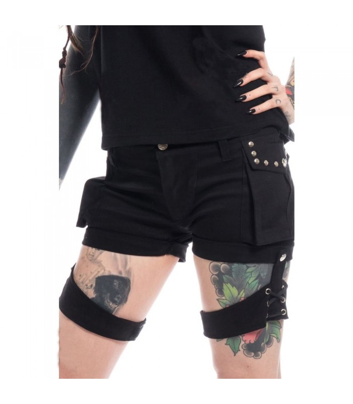 Fetish Goth Women Mini Shorts | Punk Babes Mini Shorts