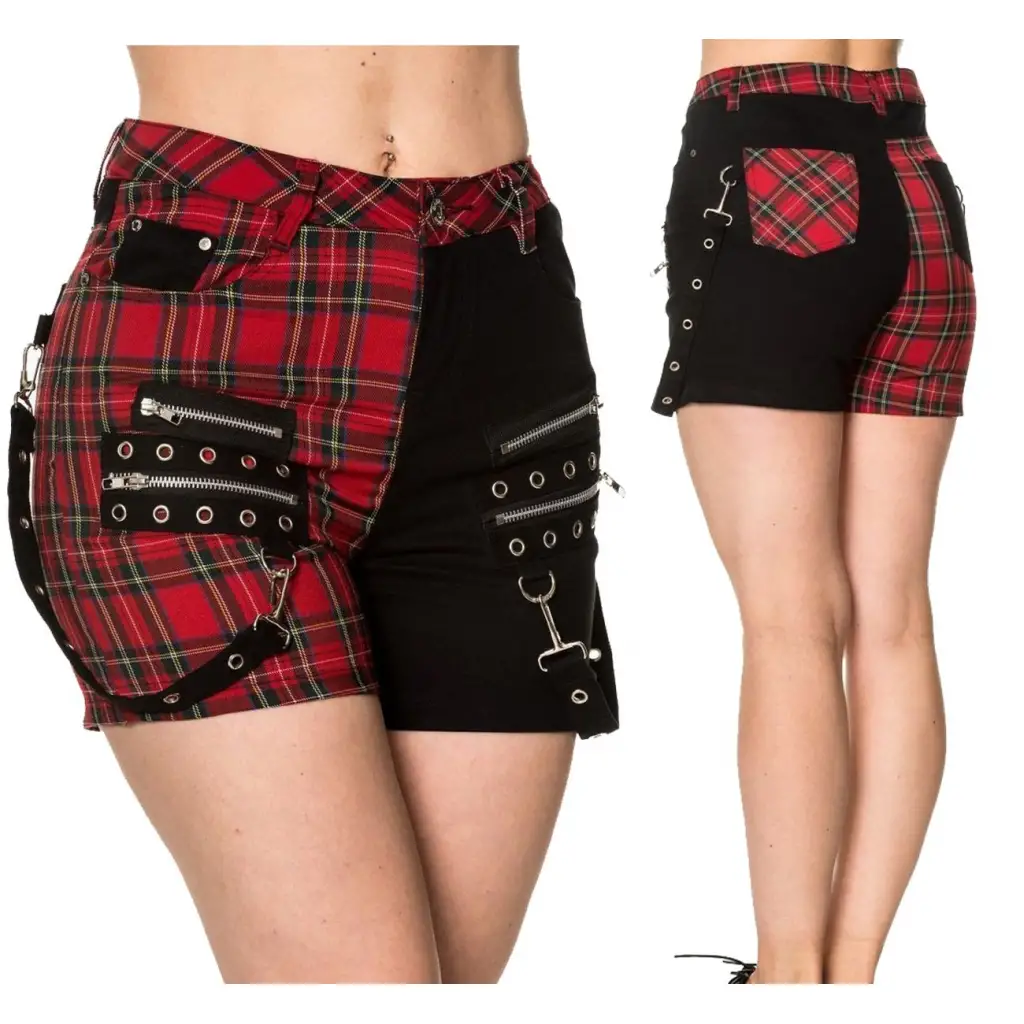 Girls Mini Badass Goth Babes Shorts Sexy Fashion Short