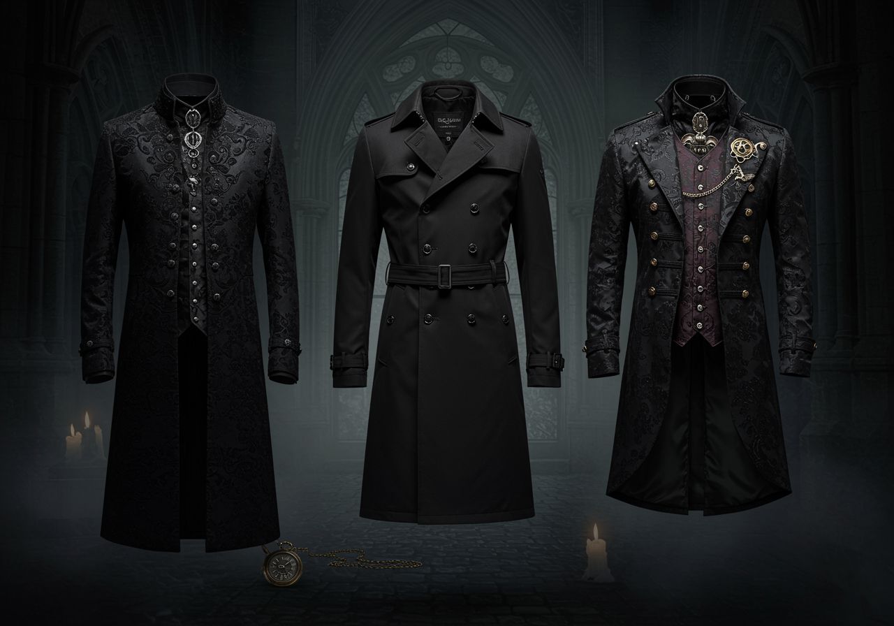 5 Must-Have Men's Gothic Clothing Pieces for a Dark & Edgy Look?