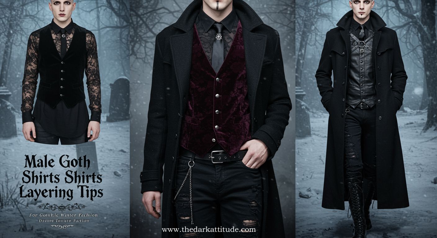 Winter Goth Layering: Style Gothic Shirts with Coats 2025 | The Dark ...